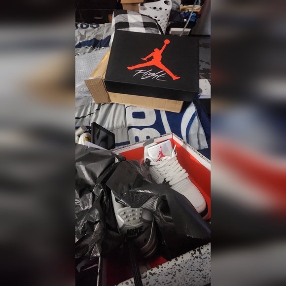 Jordan | Shoes | Air Jordan Retro 4s Og Cement White | Poshmark